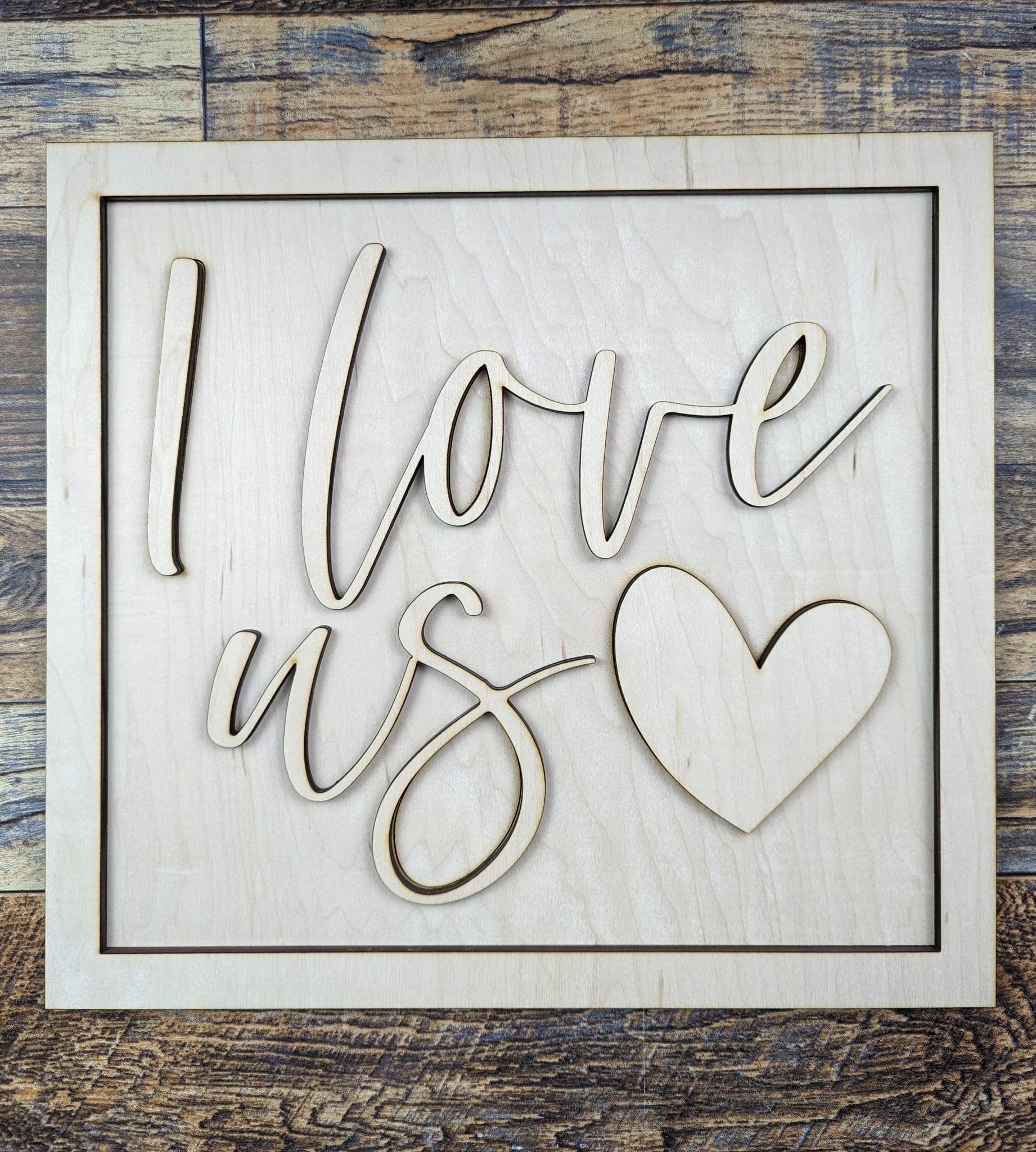 I love us heart sign kit – Geo And Dan